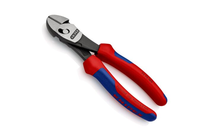 KNIPEX Kraftseitenschneider 180 mm poliert, mit 2-Komponenten-Griffe ...